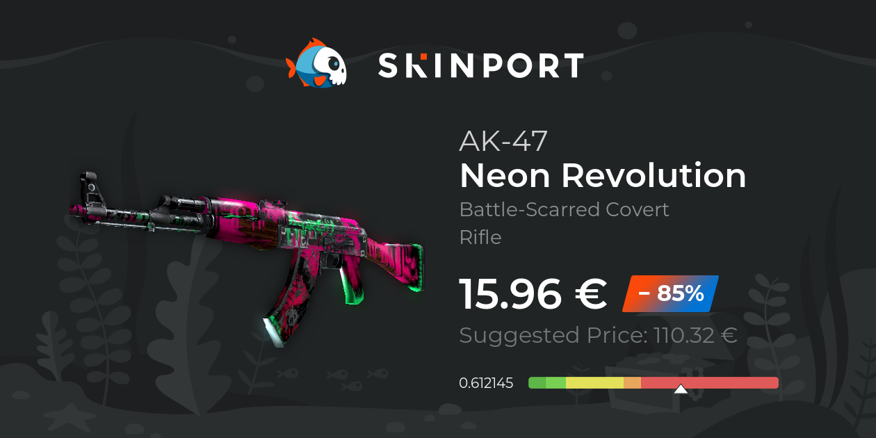 AK-47 | Neon Revolution (Battle-Scarred) - Counter-Strike 2 - Skinport