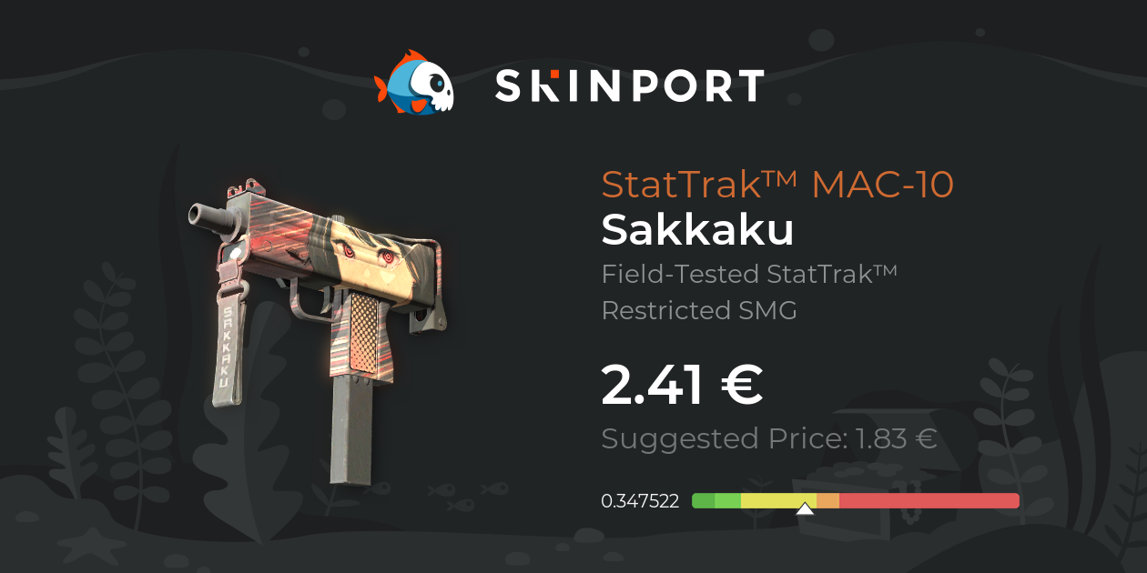 StatTrak™ MAC-10 | Sakkaku (Field-Tested) - Counter-Strike 2 - Skinport