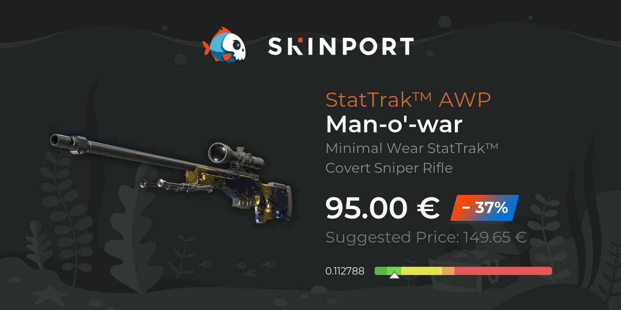 StatTrak™ AWP | Man-o'-war (Minimal Wear) - Counter-Strike 2 - Skinport