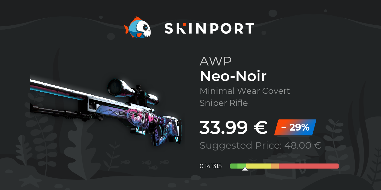 AWP | Neo-Noir (Minimal Wear) - CS:GO - Skinport