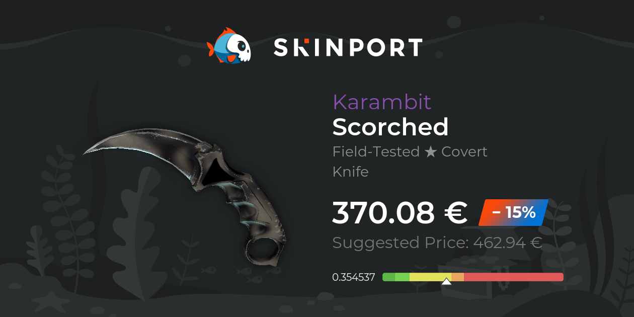Karambit | Scorched (Field-Tested) - Counter-Strike 2 - Skinport