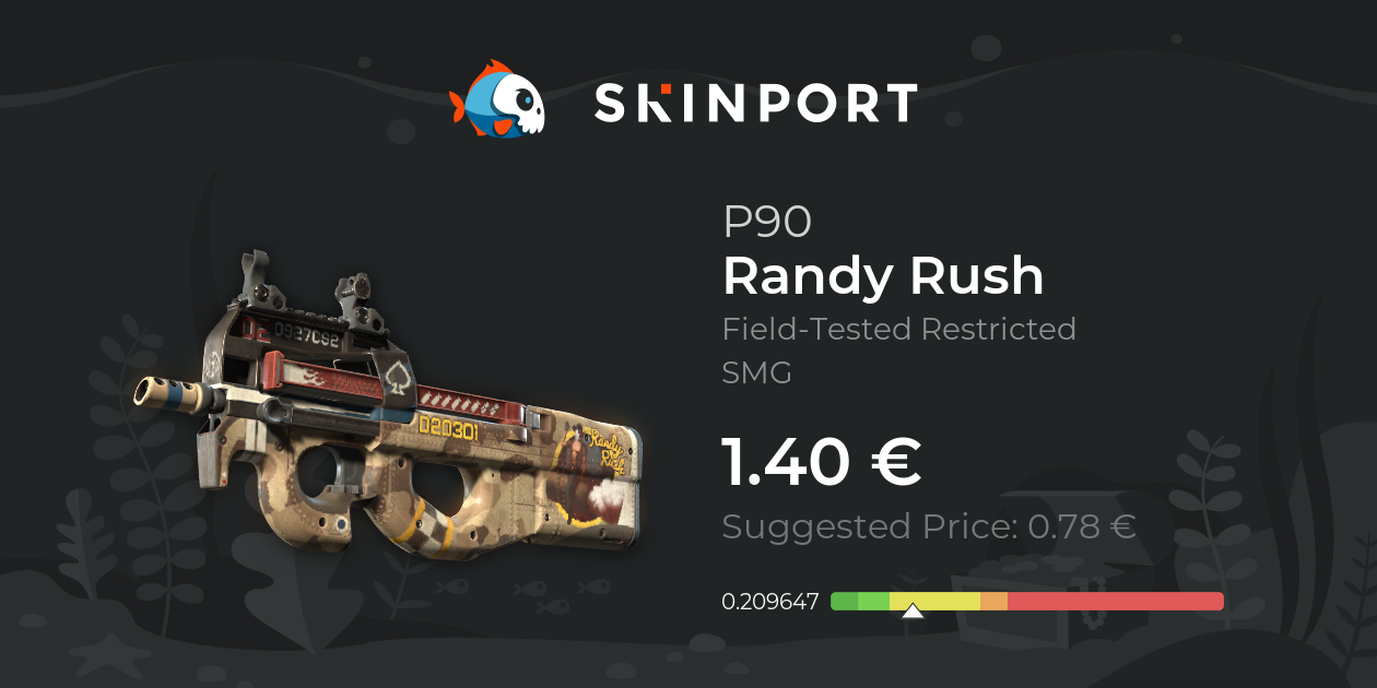 P90 | Randy Rush (Field-Tested) - Counter-Strike 2 - Skinport