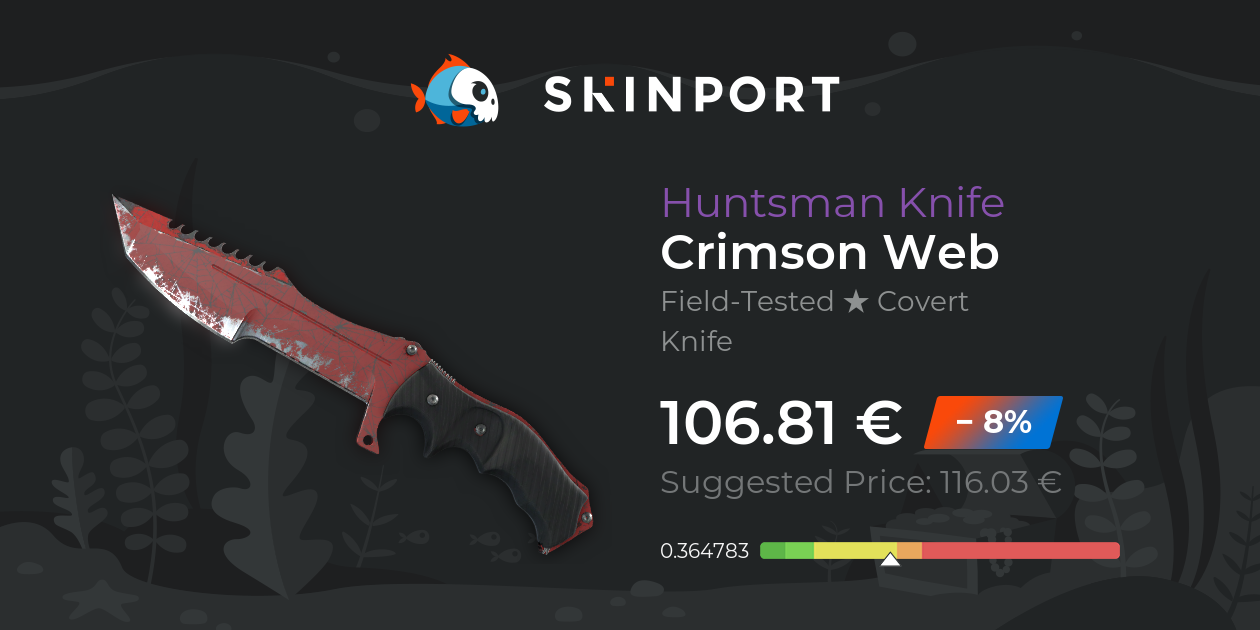 Huntsman Knife | Crimson Web (Field-Tested) - Counter-Strike 2 - Skinport