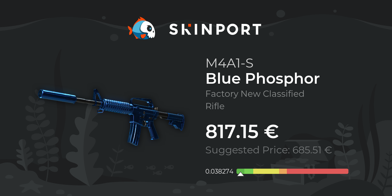 M4A1-S | Blue Phosphor (Factory New) - Counter-Strike 2 - Skinport