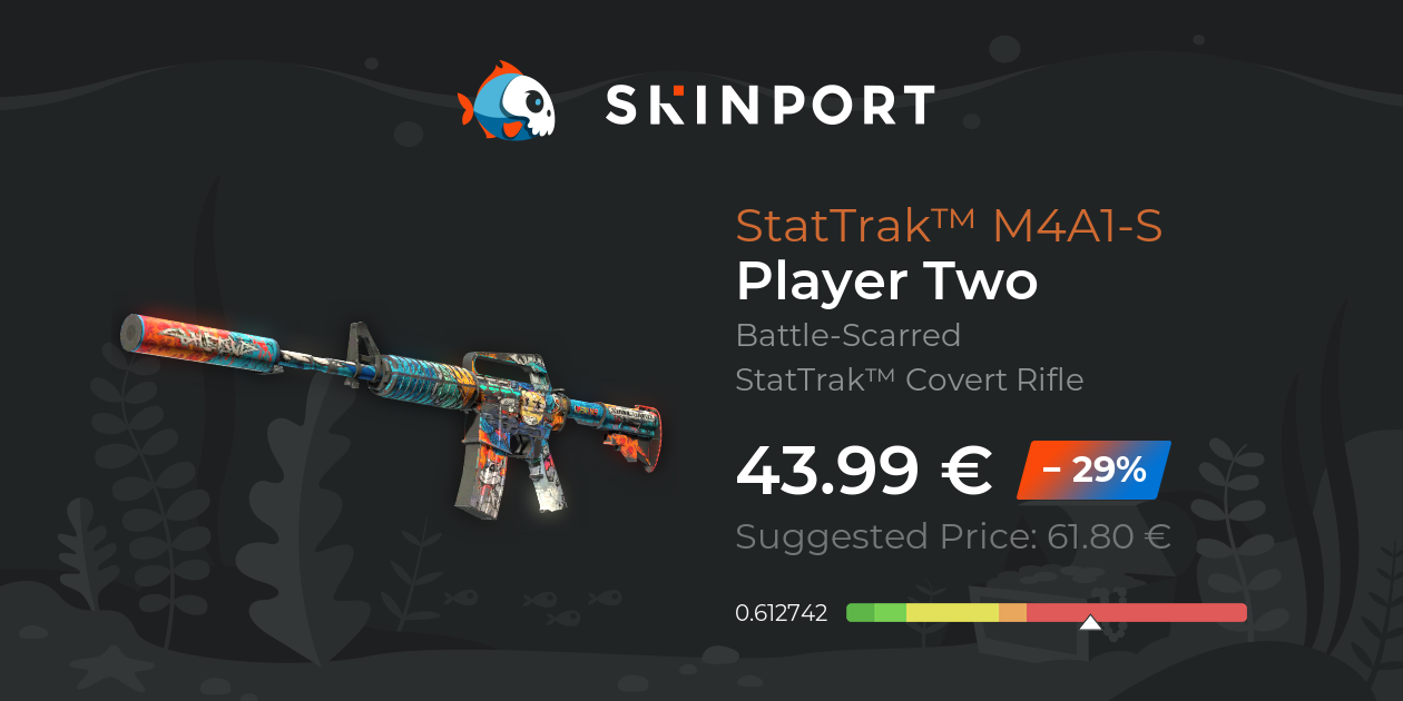 StatTrak™ M4A1-S | Player Two (Battle-Scarred) - Counter-Strike 2 ...