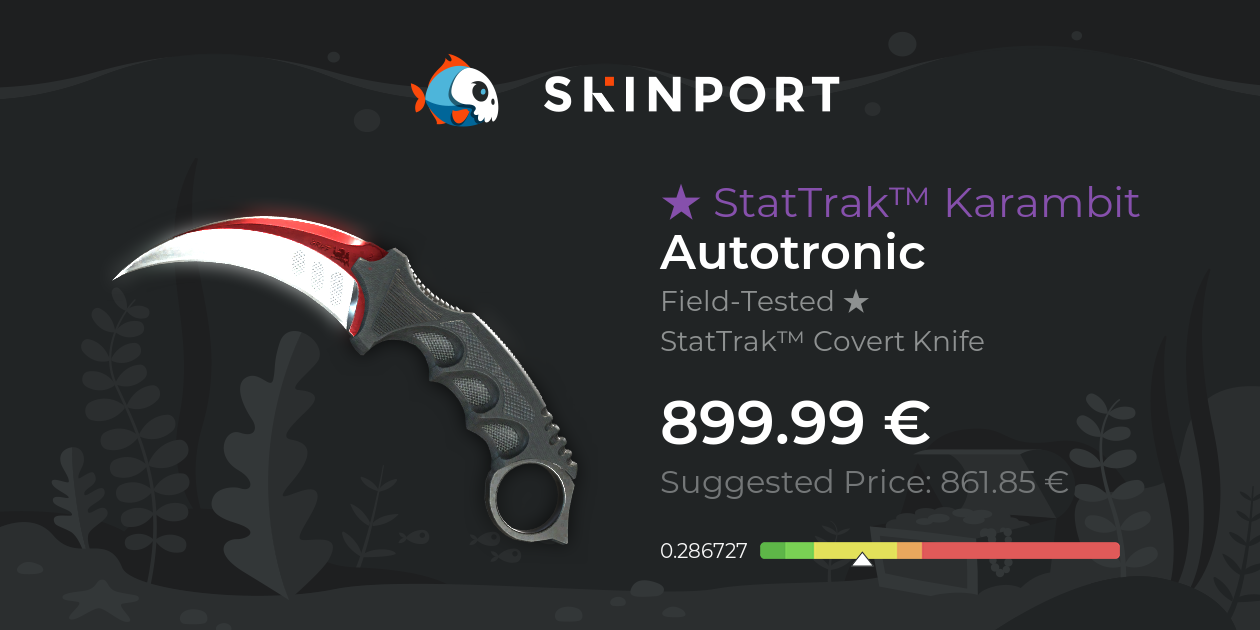 Karambit (★ StatTrak™) | Autotronik (Einsatzerprobt) - Counter-Strike 2 ...