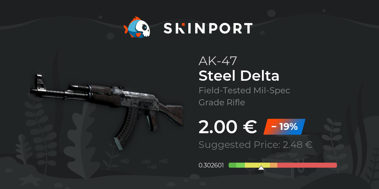 AK-47 | Steel Delta (Field-Tested) - Counter-Strike 2 - Skinport