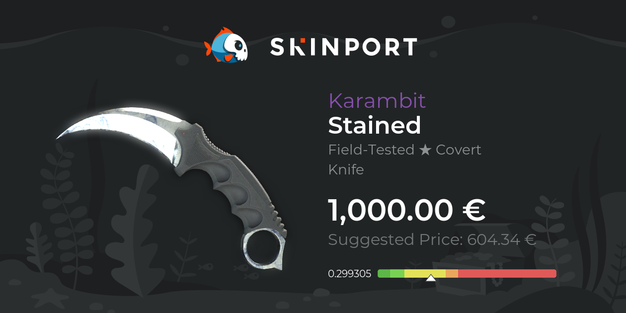 Karambit | Stained (Field-Tested) - Counter-Strike 2 - Skinport