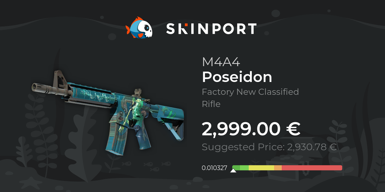 M4A4 | Poseidon (Factory New) - Counter-Strike 2 - Skinport