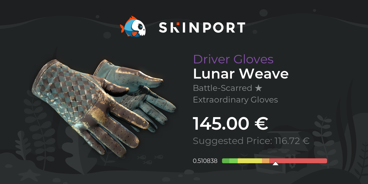 Driver Gloves | Lunar Weave (Battle-Scarred) - Counter-Strike 2 - Skinport
