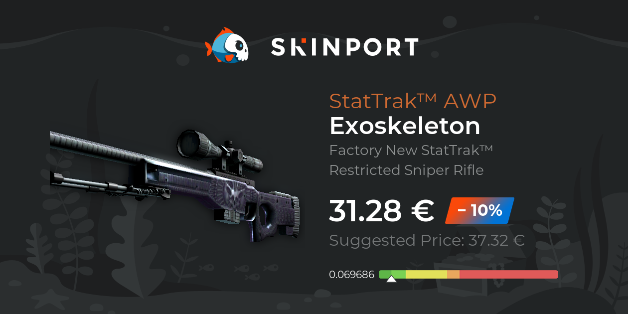 StatTrak™ AWP | Exoskeleton (Factory New) - CS:GO - Skinport