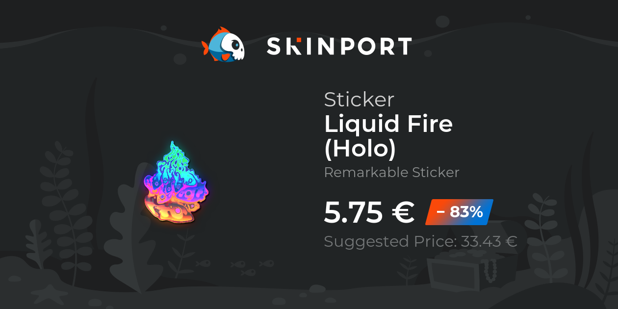 Aufkleber | Flüssiges Feuer (Holo) - Counter-Strike 2 - Skinport