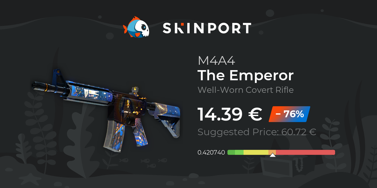 M4A4 | The Emperor (Well-Worn) - Counter-Strike 2 - Skinport