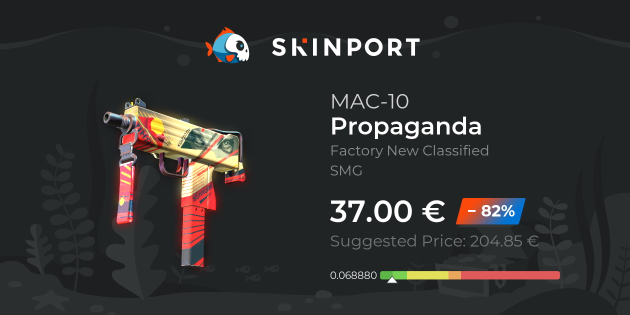 MAC-10 | Propaganda (Factory New) - Counter-Strike 2 - Skinport
