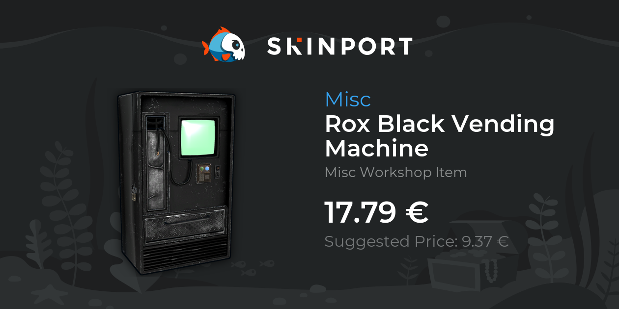 Rox Black Vending Machine - Rust - Skinport