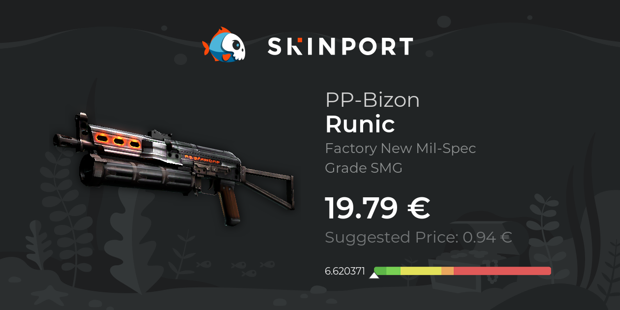 PP-Bizon | Runic (Factory New) - CS:GO - Skinport