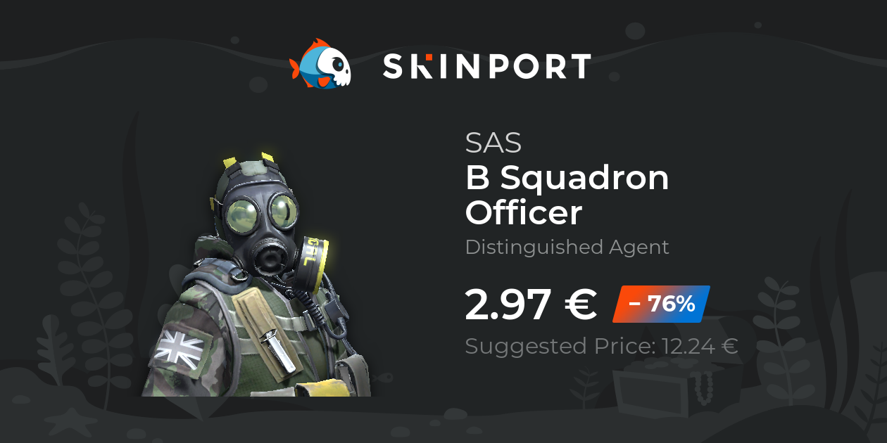 B Squadron Officer | SAS - Counter-Strike 2 - Skinport B Squadron Officer | SAS - Counter-Strike 2 - Skinport