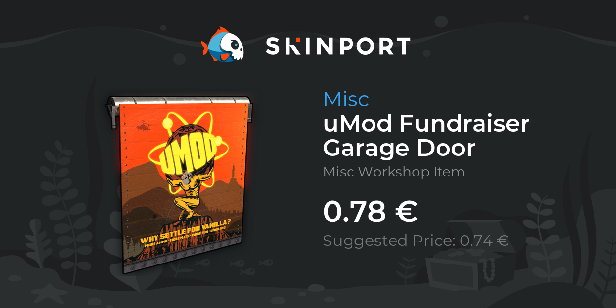 uMod Fundraiser Garage Door - Rust - Skinport