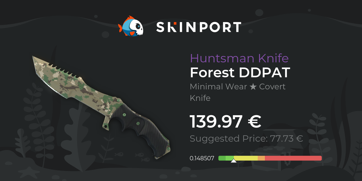Huntsman Knife | Forest DDPAT (Minimal Wear) - Counter-Strike 2 - Skinport