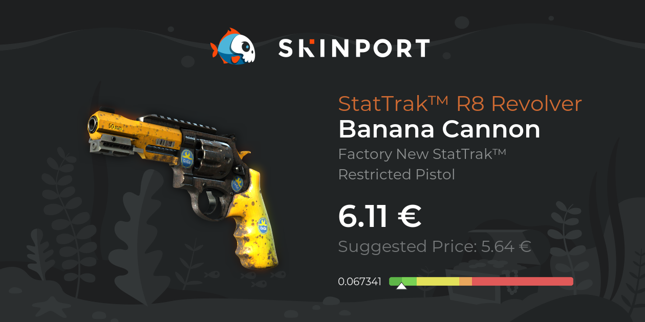 StatTrak™ R8 Revolver | Banana Cannon (Factory New) - Counter-Strike 2 ...