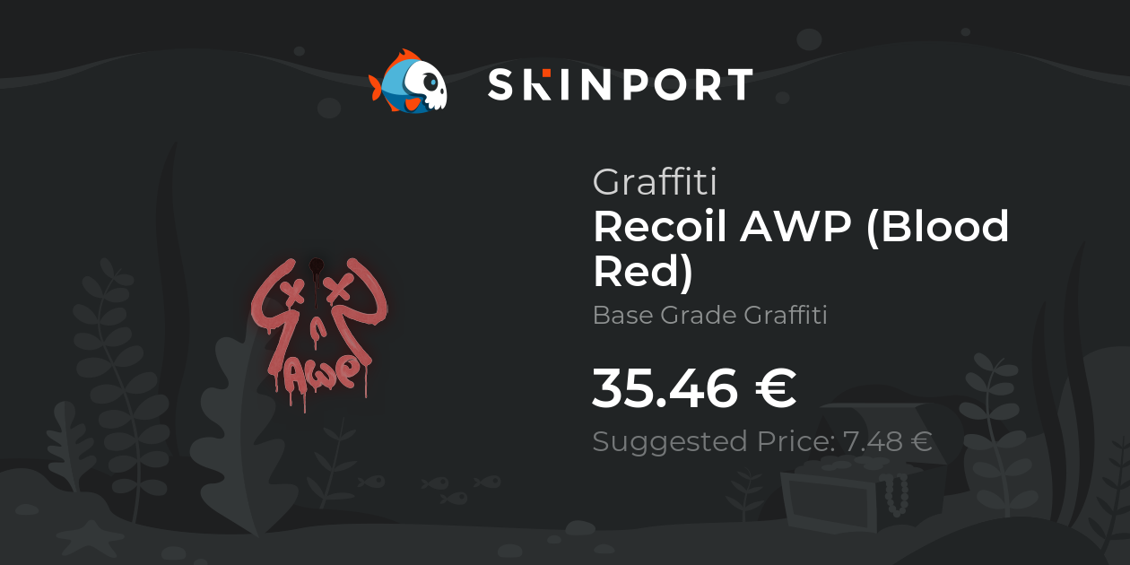 Sealed Graffiti | Recoil AWP (Blood Red) - Counter-Strike 2 - Skinport