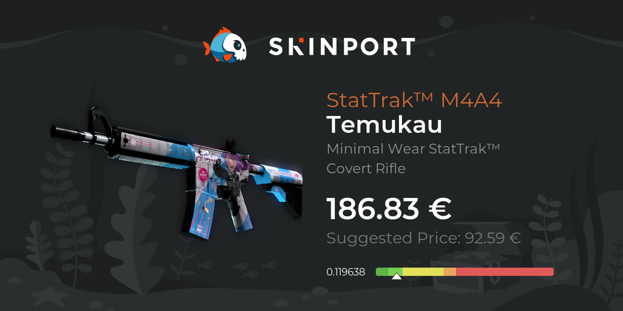 StatTrak™ M4A4 | Temukau (Minimal Wear) - CS2 - Skinport