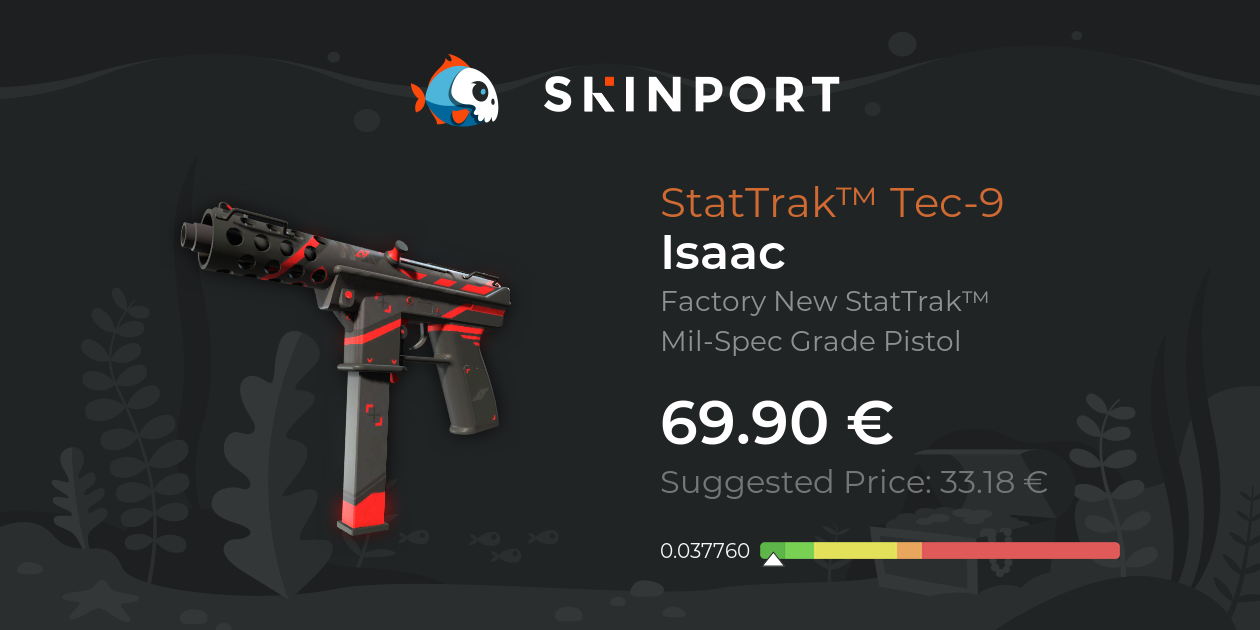 StatTrak™ Tec-9 | Isaac (Factory New) - Counter-Strike 2 - Skinport