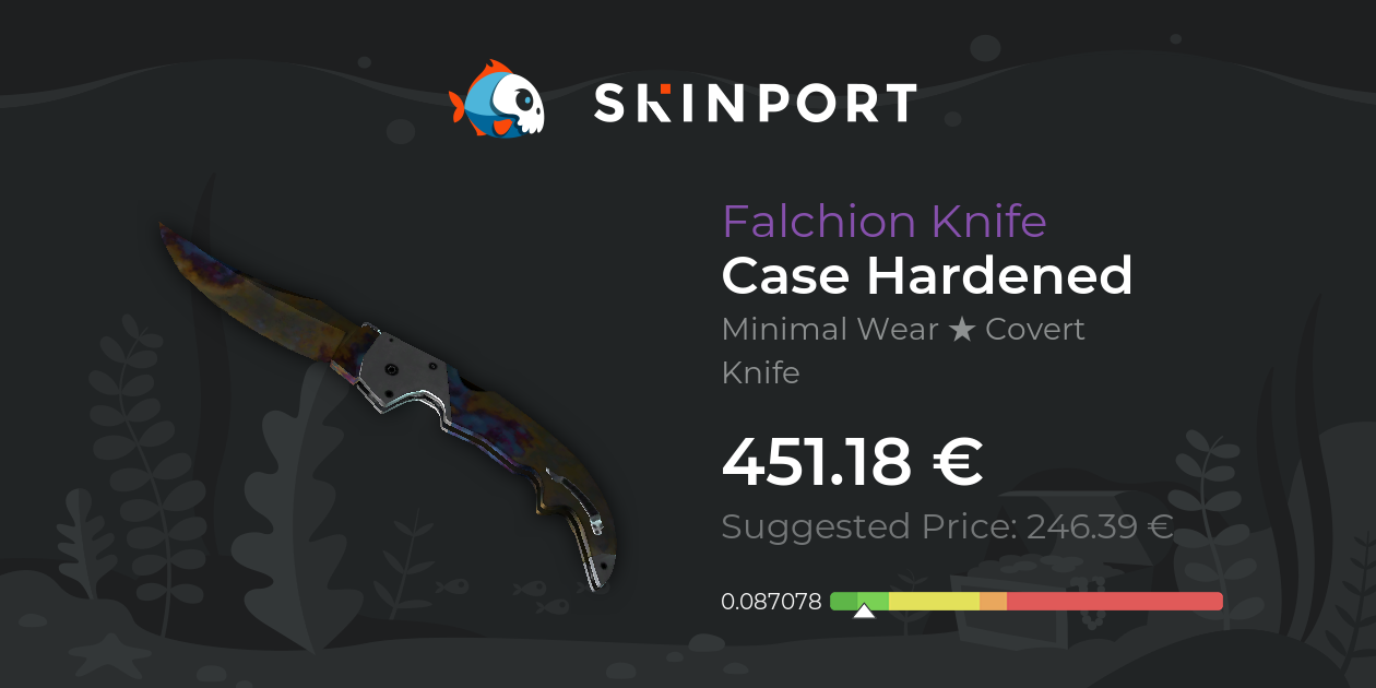 Falchion Knife | Case Hardened (Minimal Wear) - Counter-Strike 2 - Skinport