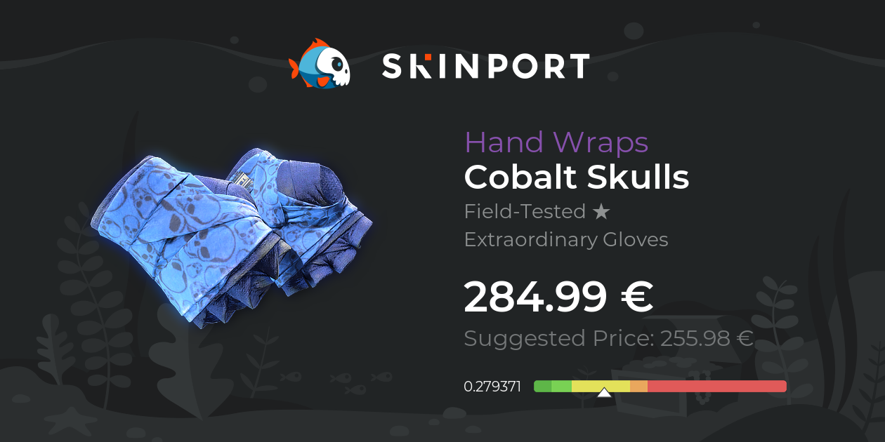 Hand Wraps | Cobalt Skulls (Field-Tested) - Counter-Strike 2 - Skinport