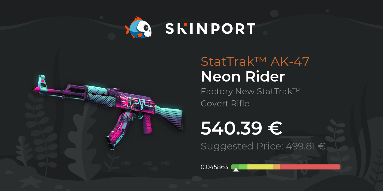 StatTrak™ AK-47 | Neon Rider (Factory New) - Counter-Strike 2 - Skinport