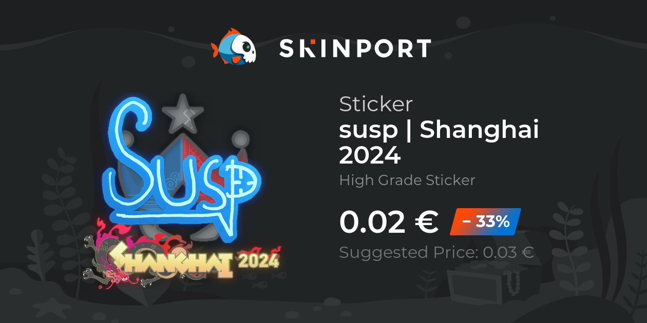 Sticker | susp | Shanghai 2024 - Counter-Strike 2 - Skinport