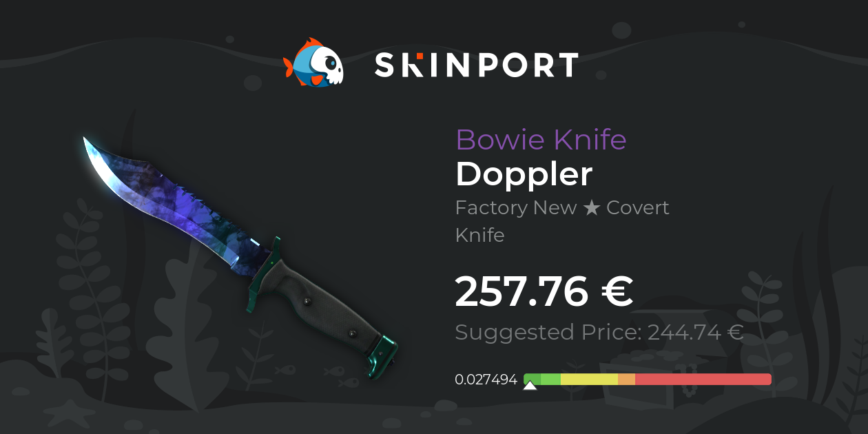 Bowie Knife | Doppler (Factory New) - Counter-Strike 2 - Skinport
