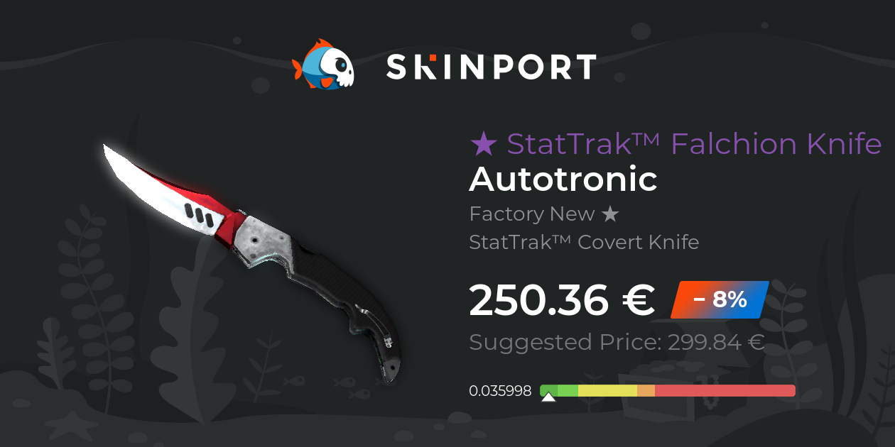 StatTrak™ Falchion Knife | Autotronic (Factory New) - Counter-Strike 2 ...