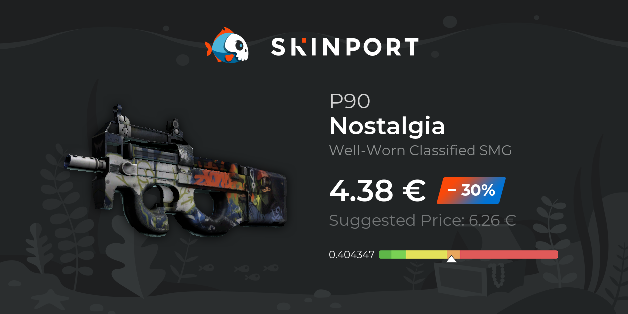 P90 | Nostalgia (Well-Worn) - Counter-Strike 2 - Skinport