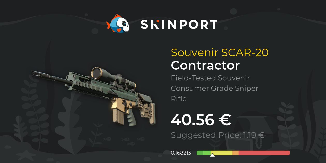 Souvenir SCAR-20 | Contractor (Field-Tested) - Counter-Strike 2 - Skinport