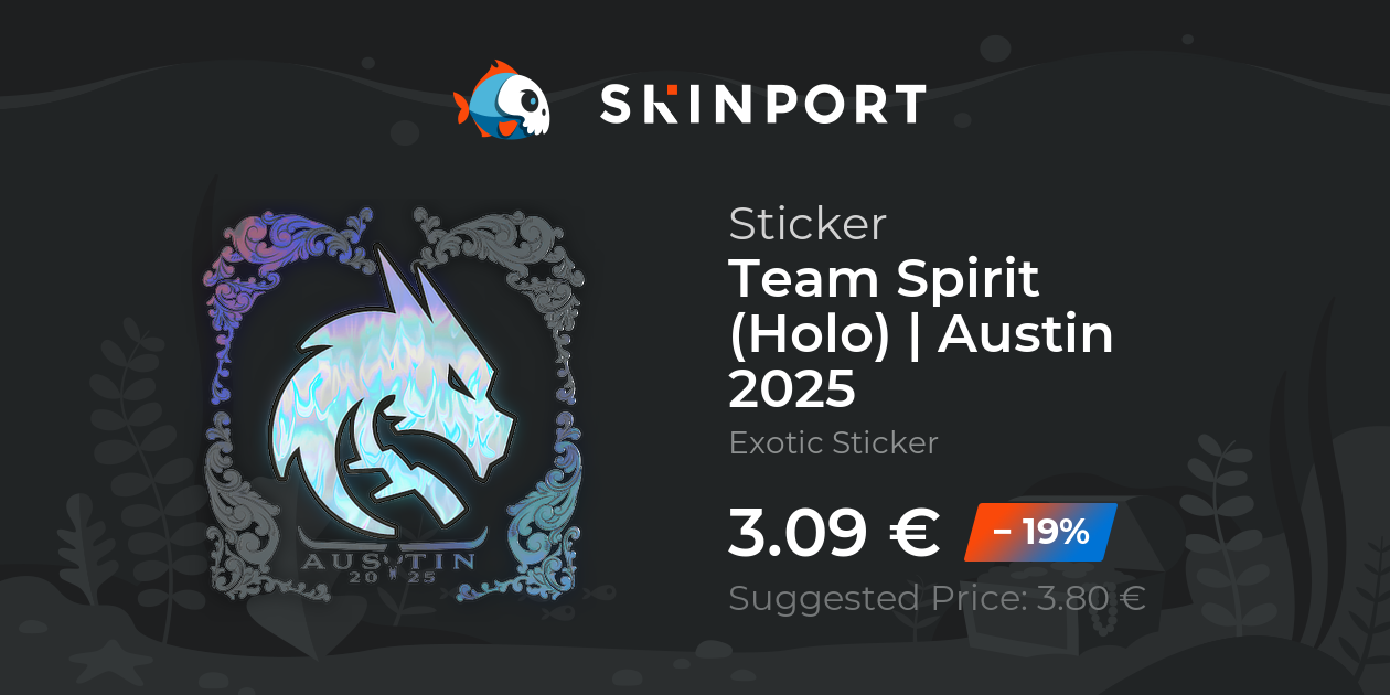 Sticker | Team Spirit (Holo) | Austin 2025 - Counter-Strike 2 - Skinport