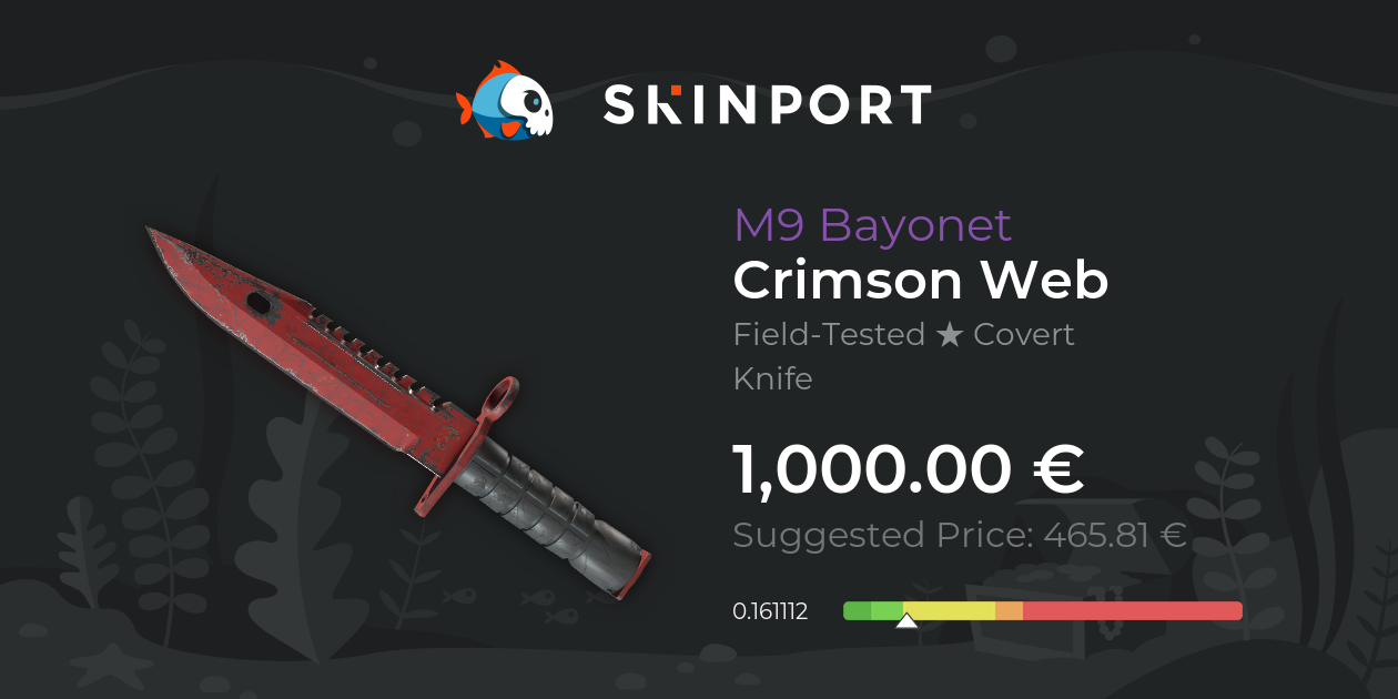 M9 Bayonet | Crimson Web (Field-Tested) - Counter-Strike 2 - Skinport