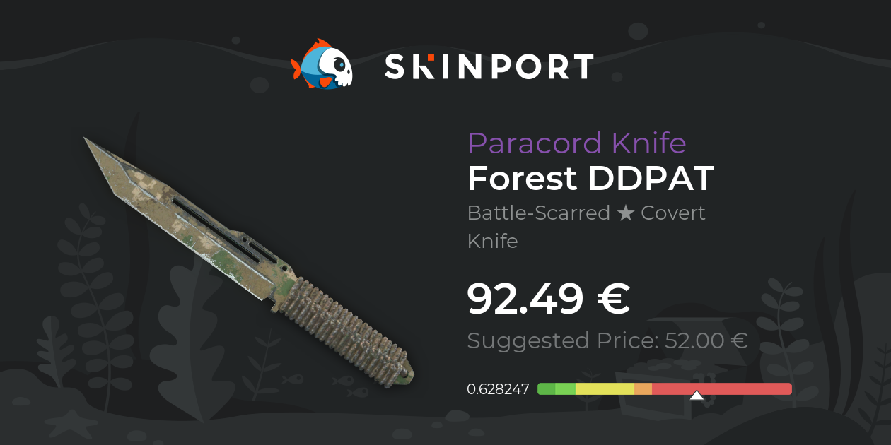 Paracord Knife | Forest DDPAT (Battle-Scarred) - Counter-Strike 2 ...