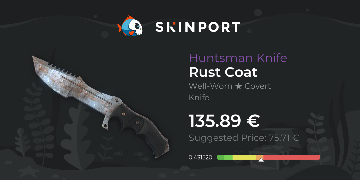 Huntsman Knife | Rust Coat (Well-Worn) - Counter-Strike 2 - Skinport