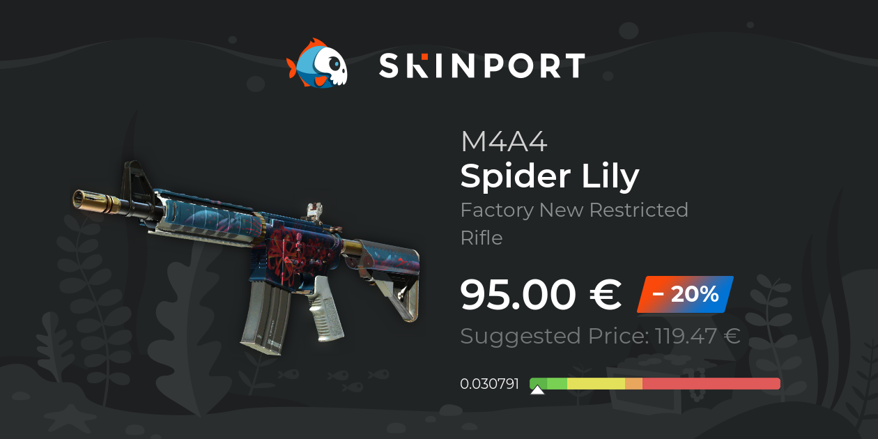 M4A4 | Spider Lily (Factory New) - Counter-Strike 2 - Skinport