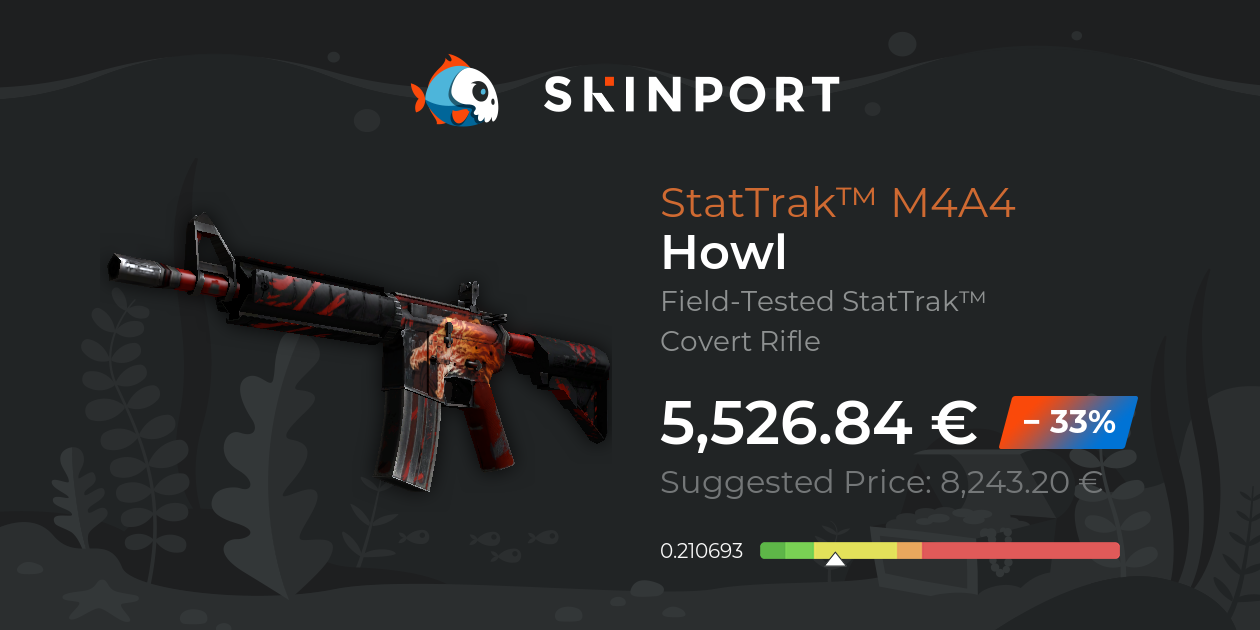 StatTrak™ M4A4 | Howl (Field-Tested) - Counter-Strike 2 - Skinport