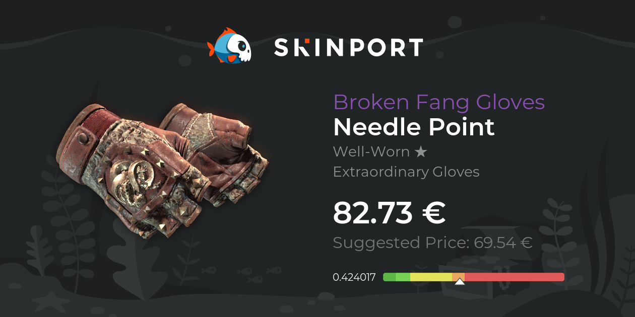 Broken Fang Gloves | Needle Point (Well-Worn) - Counter-Strike 2 - Skinport