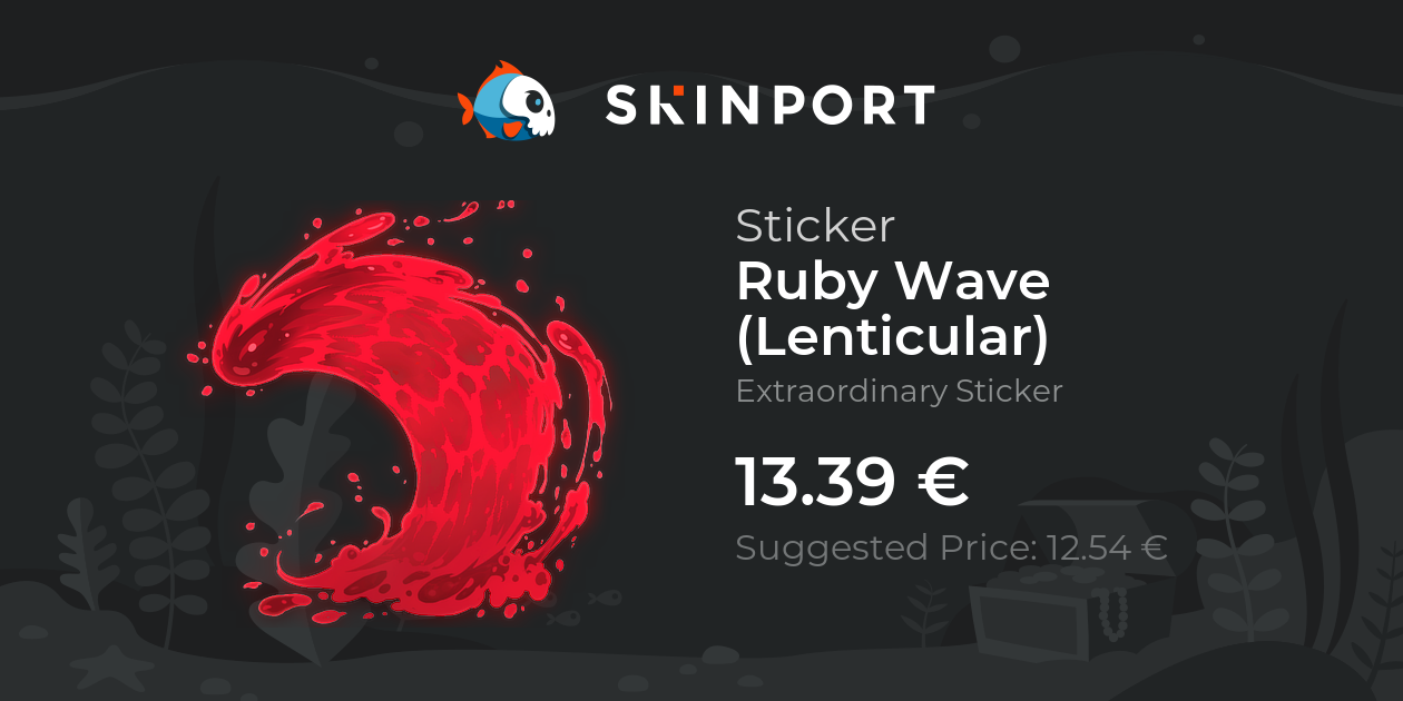 Sticker | Ruby Wave (Lenticular) - Counter-Strike 2 - Skinport