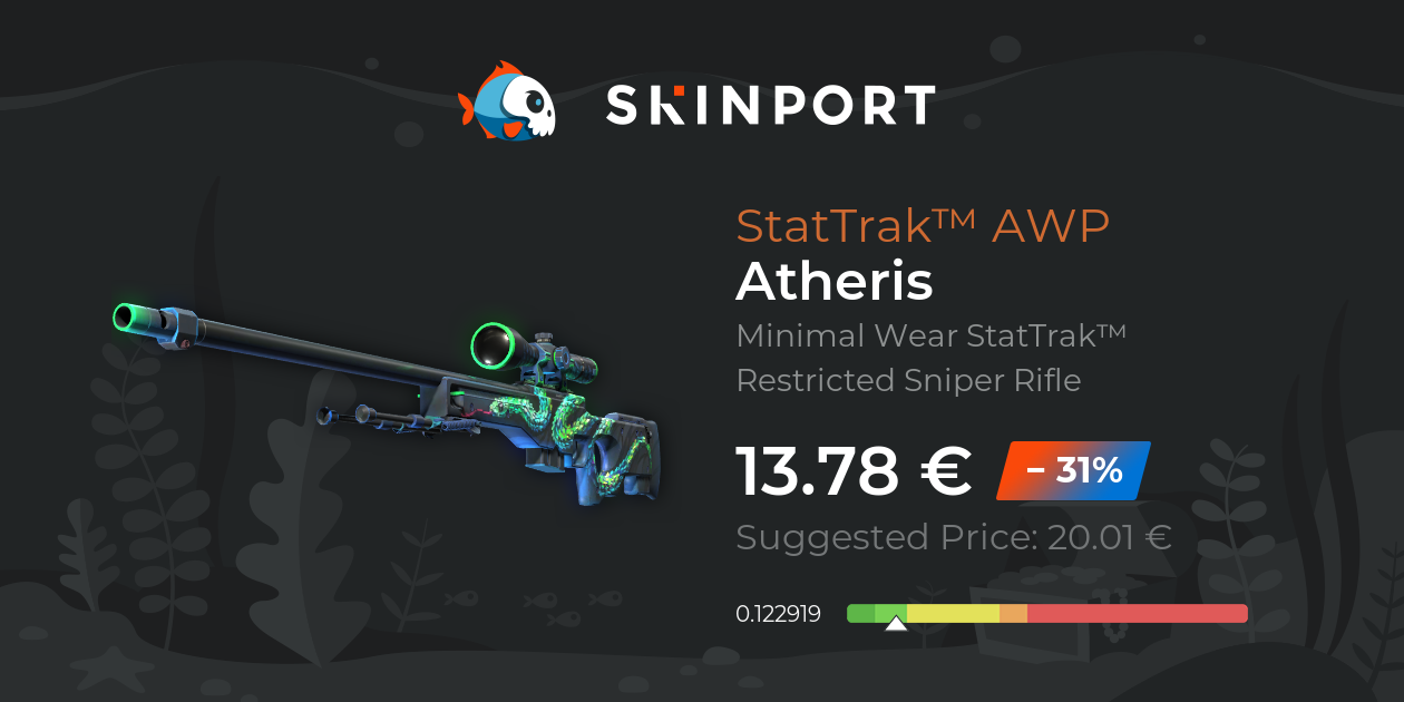 StatTrak™ AWP | Atheris (Minimal Wear) - Counter-Strike 2 - Skinport