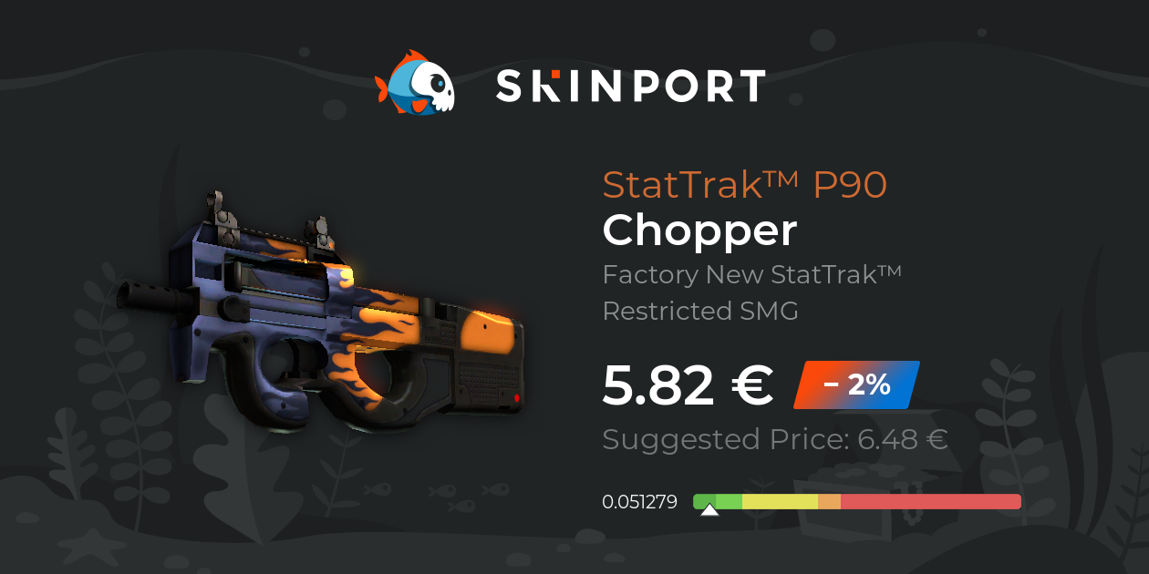 P90 (StatTrak™) | Chopper (Fabrikneu) - CS2 - Skinport