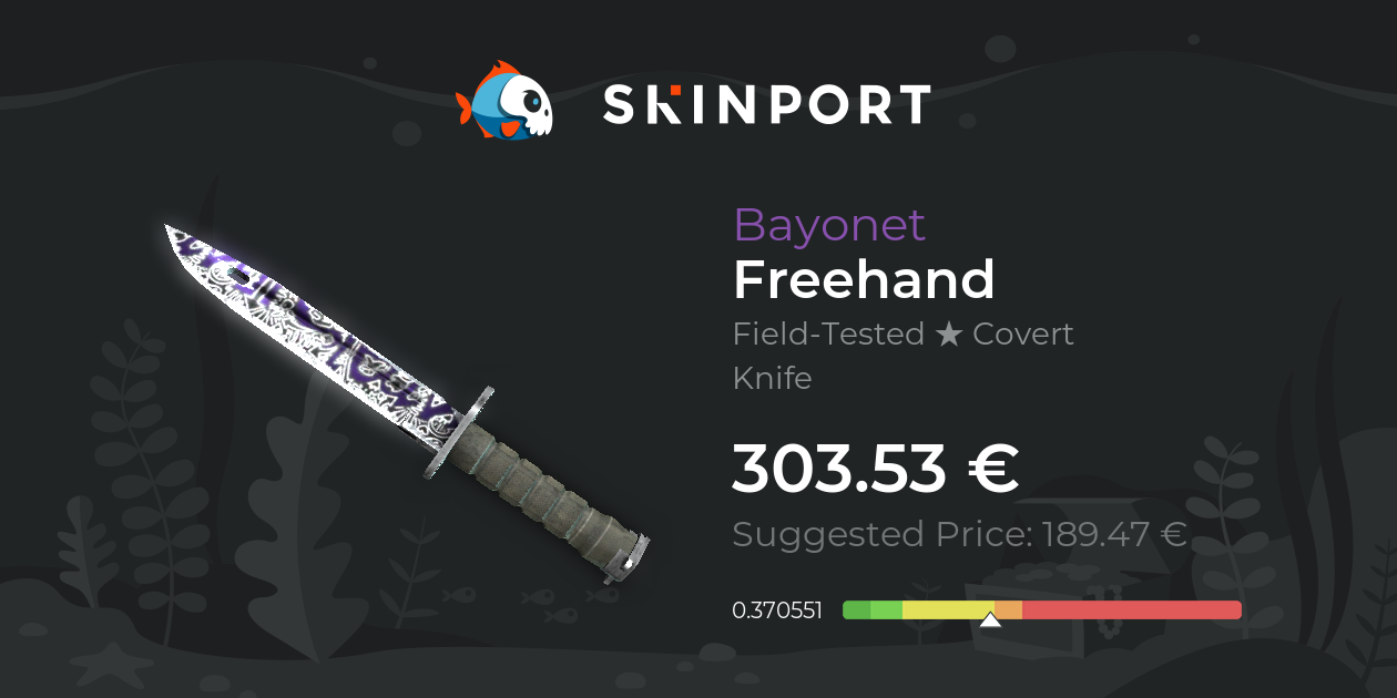 Bayonet | Freehand (Field-Tested) - CS:GO - Skinport
