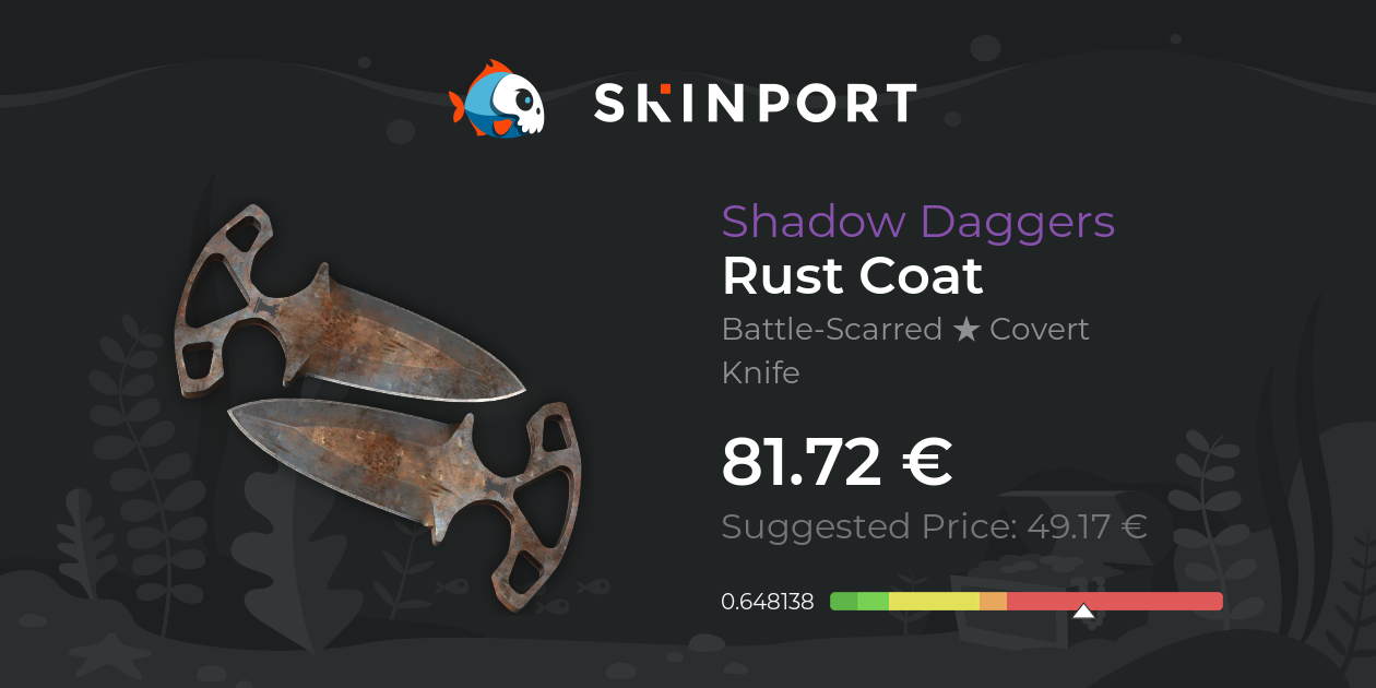 Shadow Daggers | Rust Coat (Battle-Scarred) - Counter-Strike 2 - Skinport