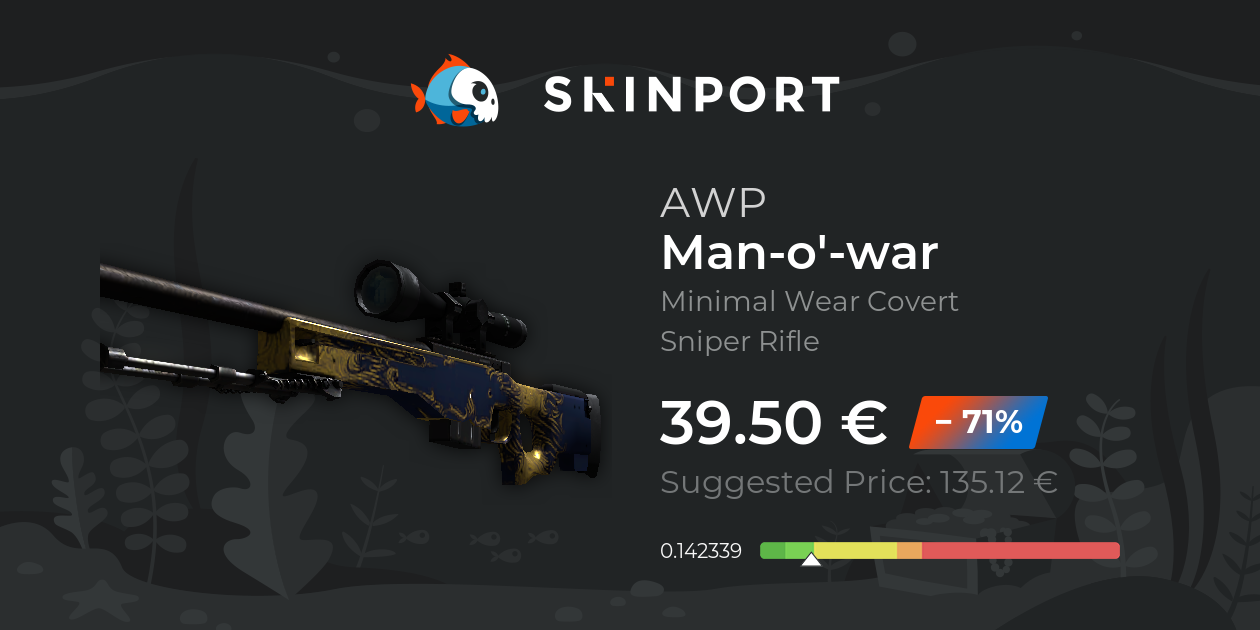 AWP | Man-o'-war (Minimale Gebrauchsspuren) - CS:GO - Skinport