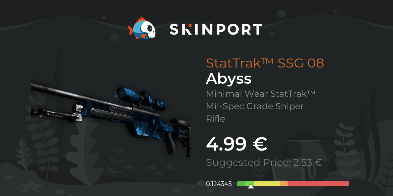 StatTrak™ SSG 08 | Abyss (Minimal Wear) - Counter-Strike 2 - Skinport