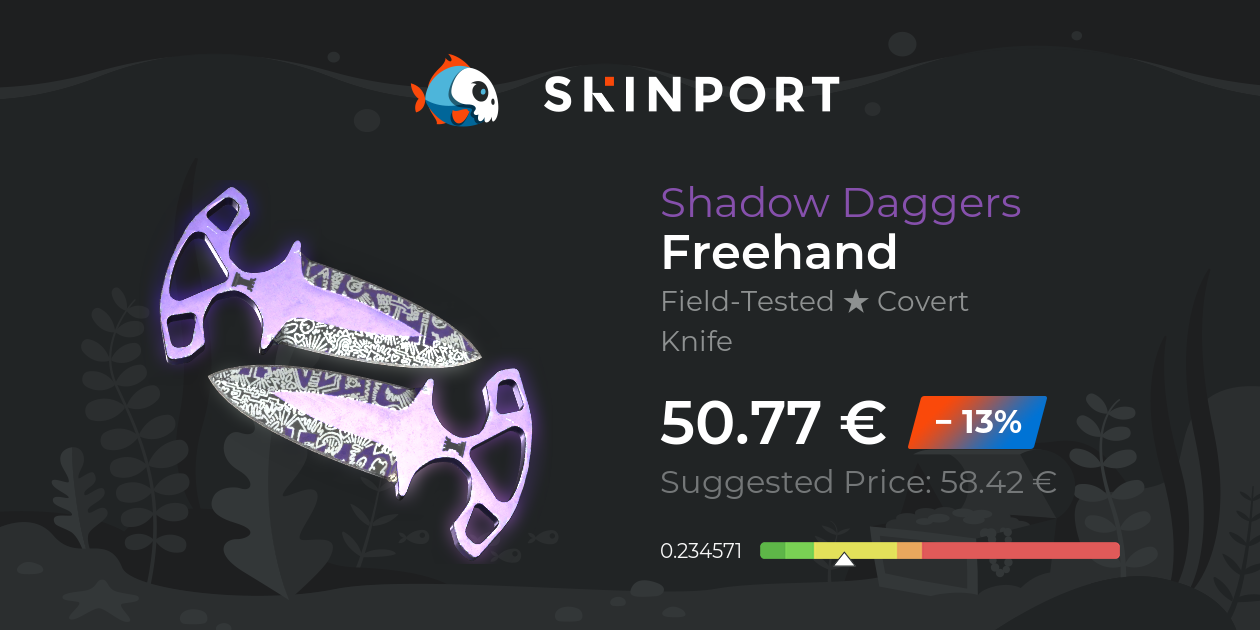 Shadow Daggers | Freehand (Field-Tested) - Counter-Strike 2 - Skinport